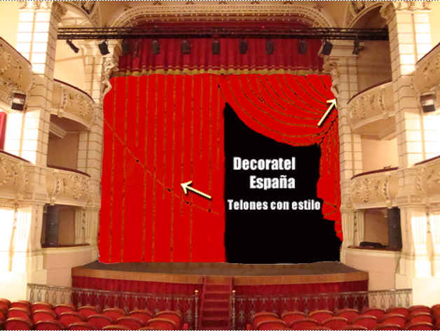 Telones para Teatros - diferentes aperturas | DecoratelESPAÑA